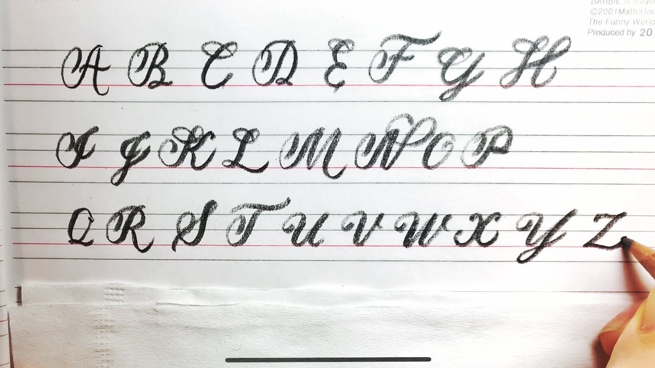 영어필기체대문자 쓰는 방법 / How to write capital letters - YouTube