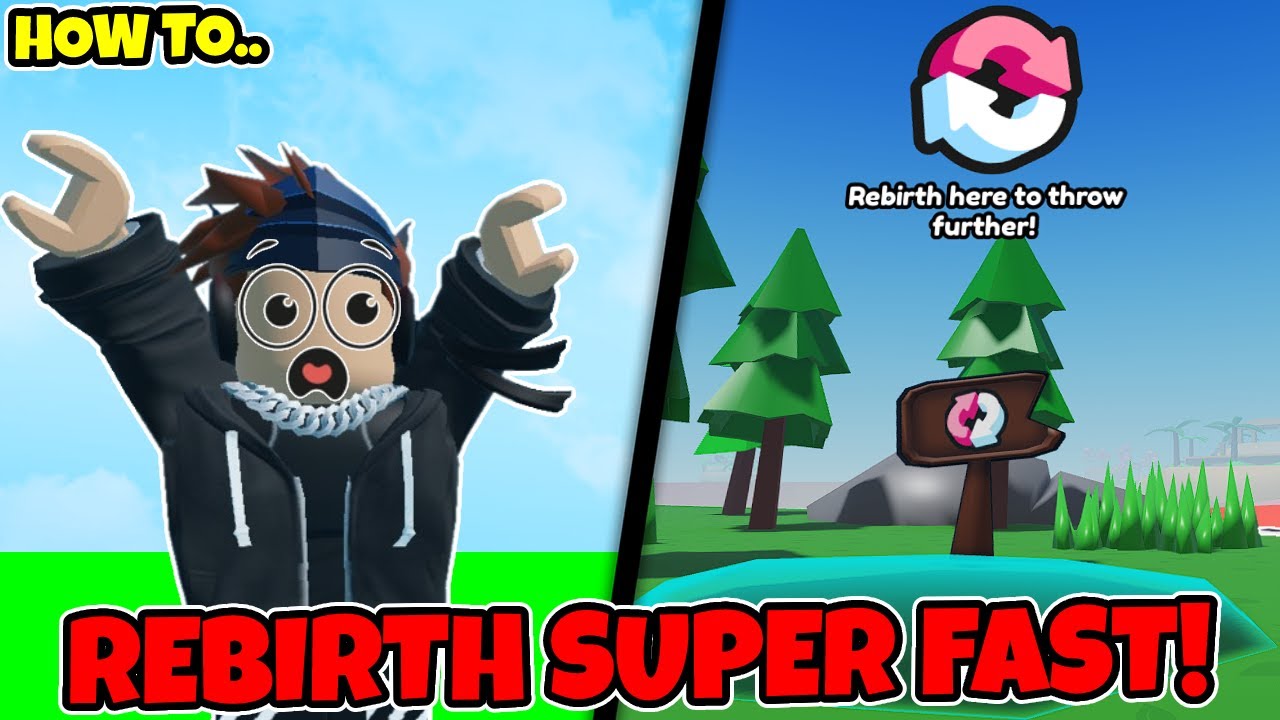 How To REBIRTH SUPER FAST And Get OP In Roblox How Far Can You Throw ...