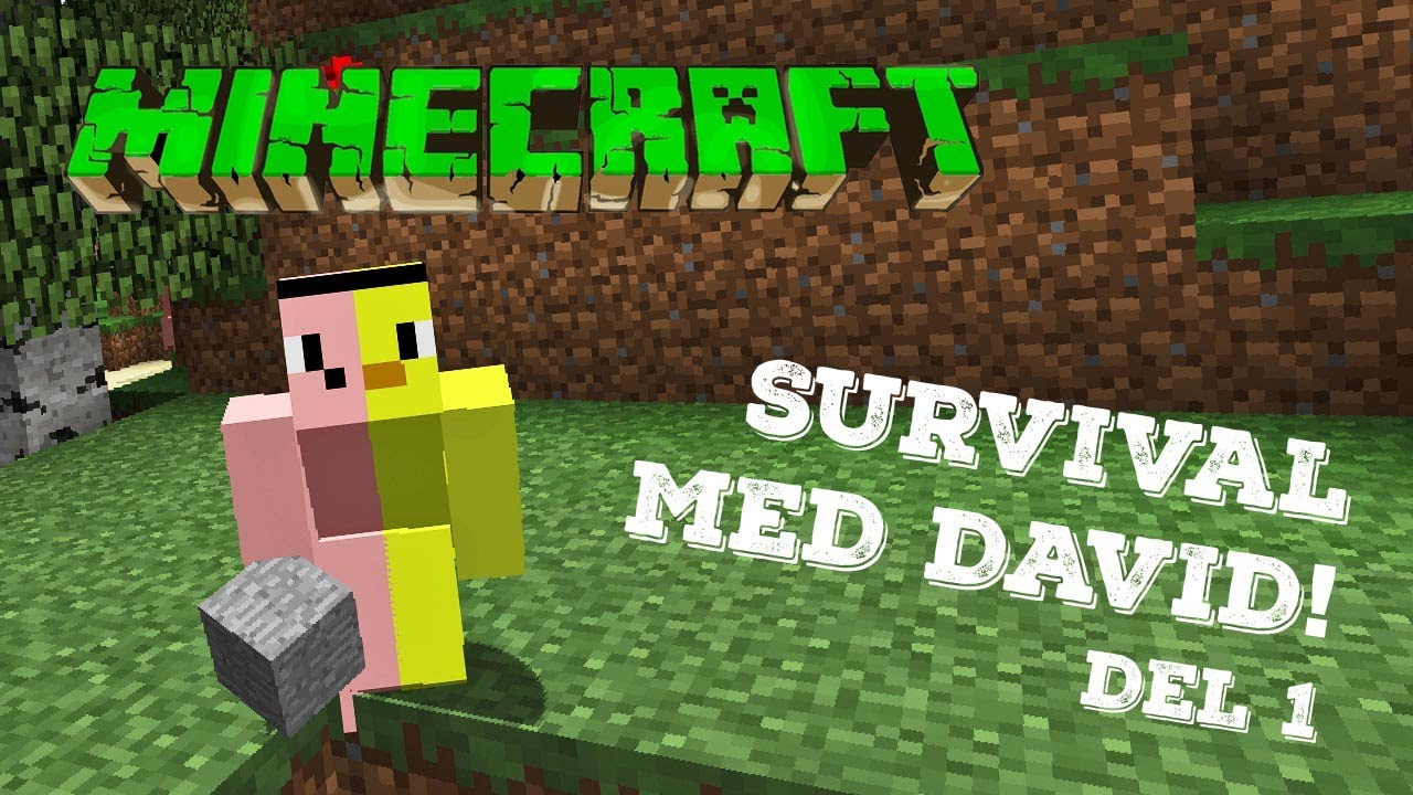 Minecraft Survival Del 1: Hus Bygge m/David - YouTube