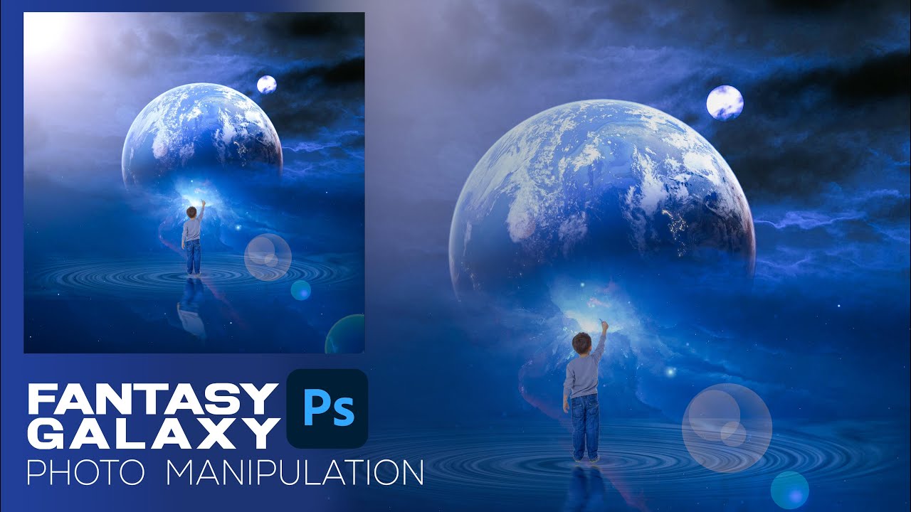 Fantasy Galaxy Photo Manipulation | Photoshop Tutorial | - YouTube