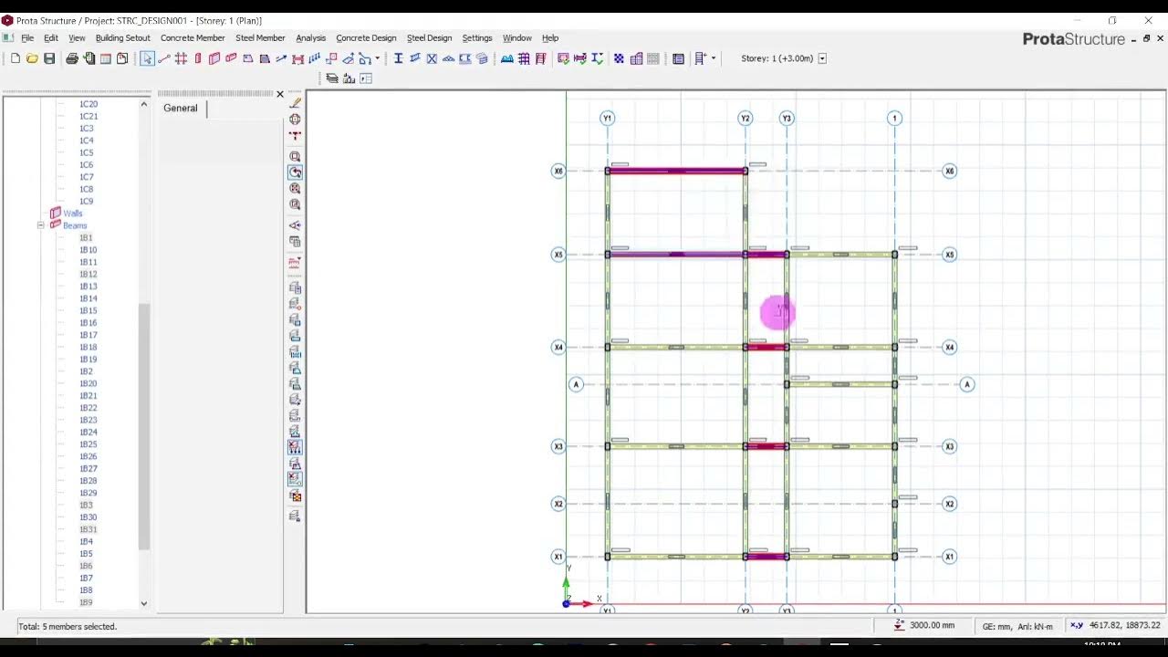 Module 3.0 Full Structural design of G+1 Storey in ProtaStructure, modelling and assining loads ...