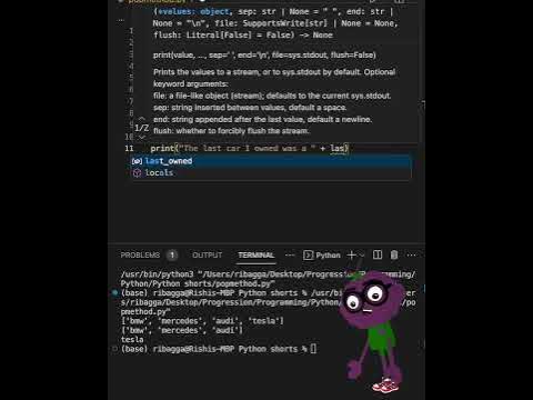 #Shorts #Python Popping a List - YouTube