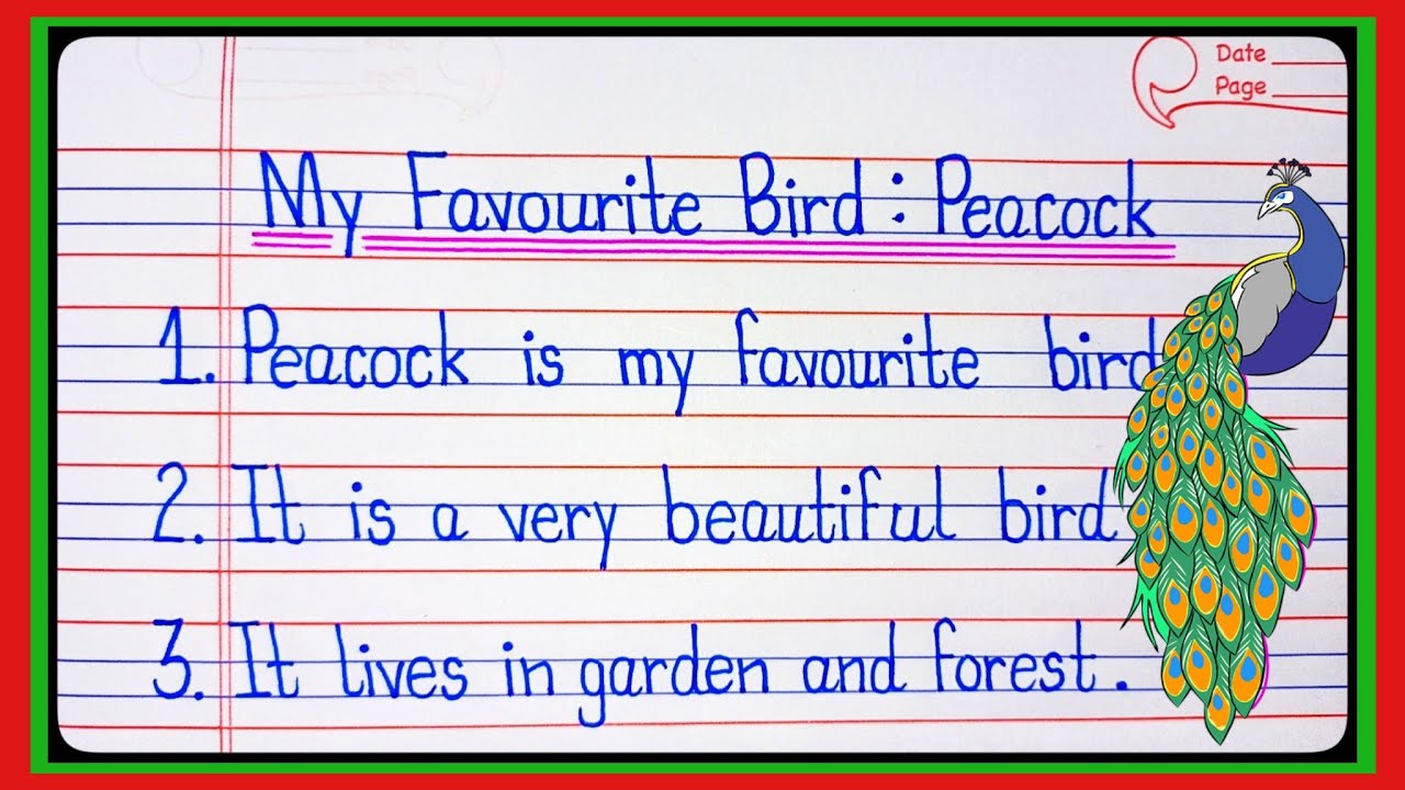 My favourite bird essay 10 lines in English|10 lines on my favourite ...