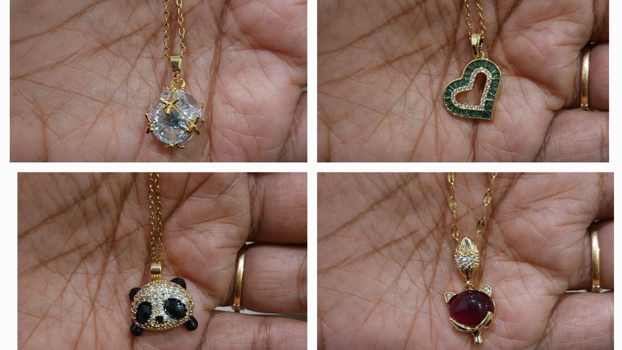 ️Unique 18k gold plated antitarnish pendant chain collection ️ # ...