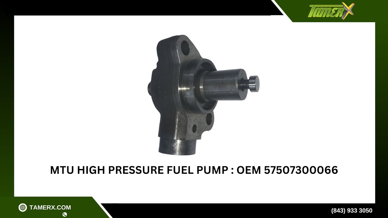 MTU High Pressure Fuel Pump : OEM 57507300066 - YouTube