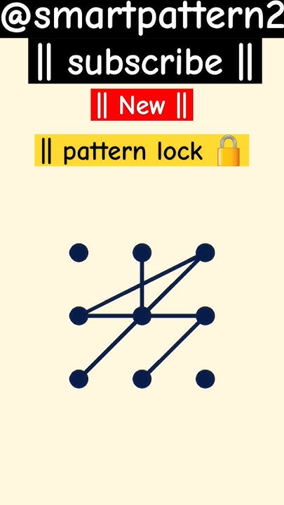 New||simple pattern lock 🔒🔒||#shorts #short #viral #screen #pattern # ...