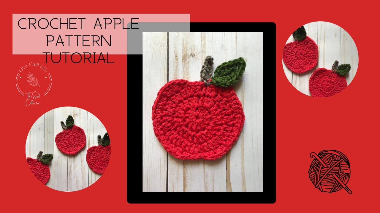 How to crochet an apple (easy crochet apple) - YouTube
