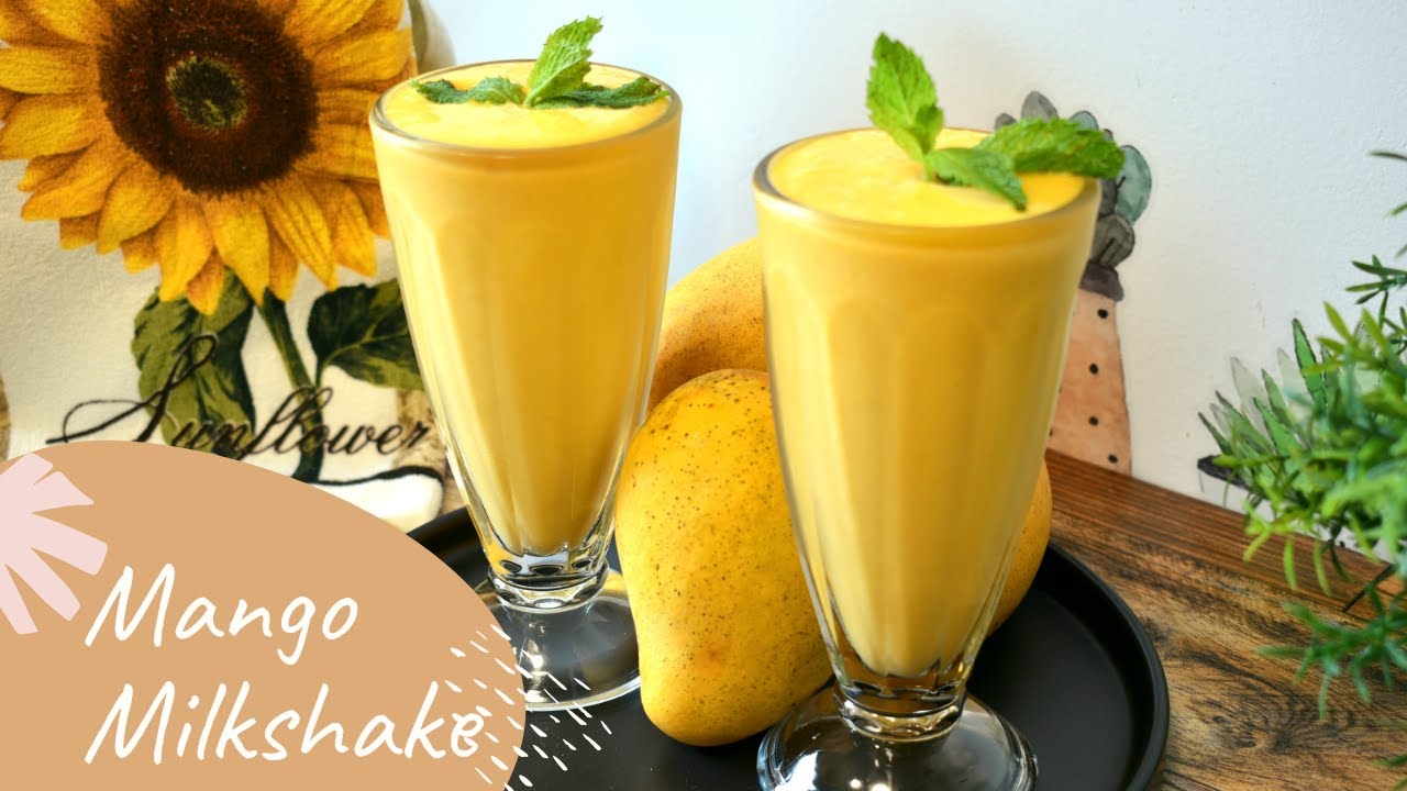 Thick and Delicious Mango Milkshake - YouTube