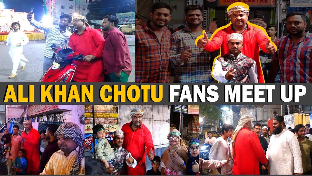 Ali Khan Chotu Fans Meetup at Hyderabad | Grand Success - YouTube