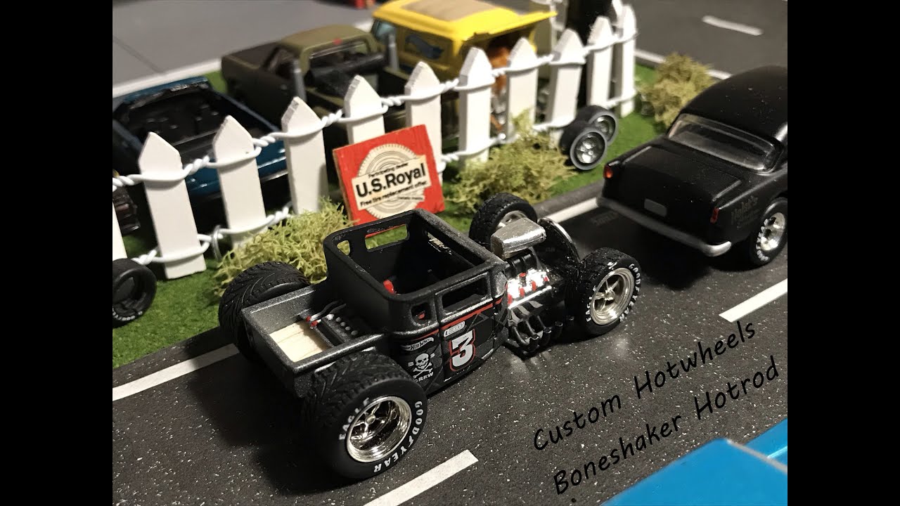 Custom HotWheels BoneShaker Hot Rod - YouTube