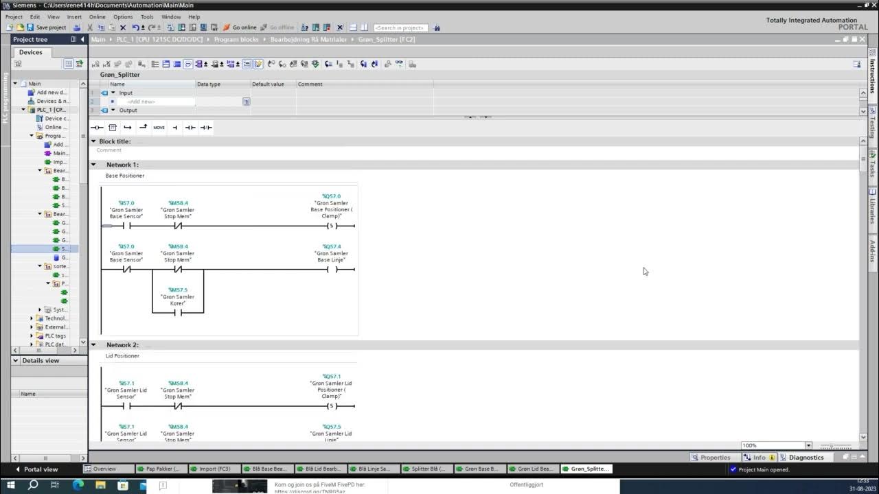 Siemens Simatic Modul 1.2 Automatiske anlæg på maskiner 31/08-2023 ...