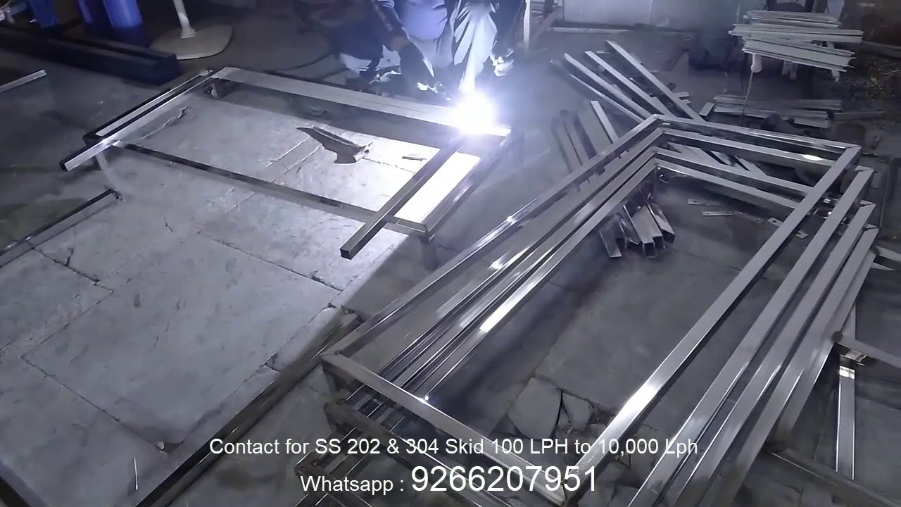 SS RO Skid | RO Frame Steel | 304 RO Frame - YouTube