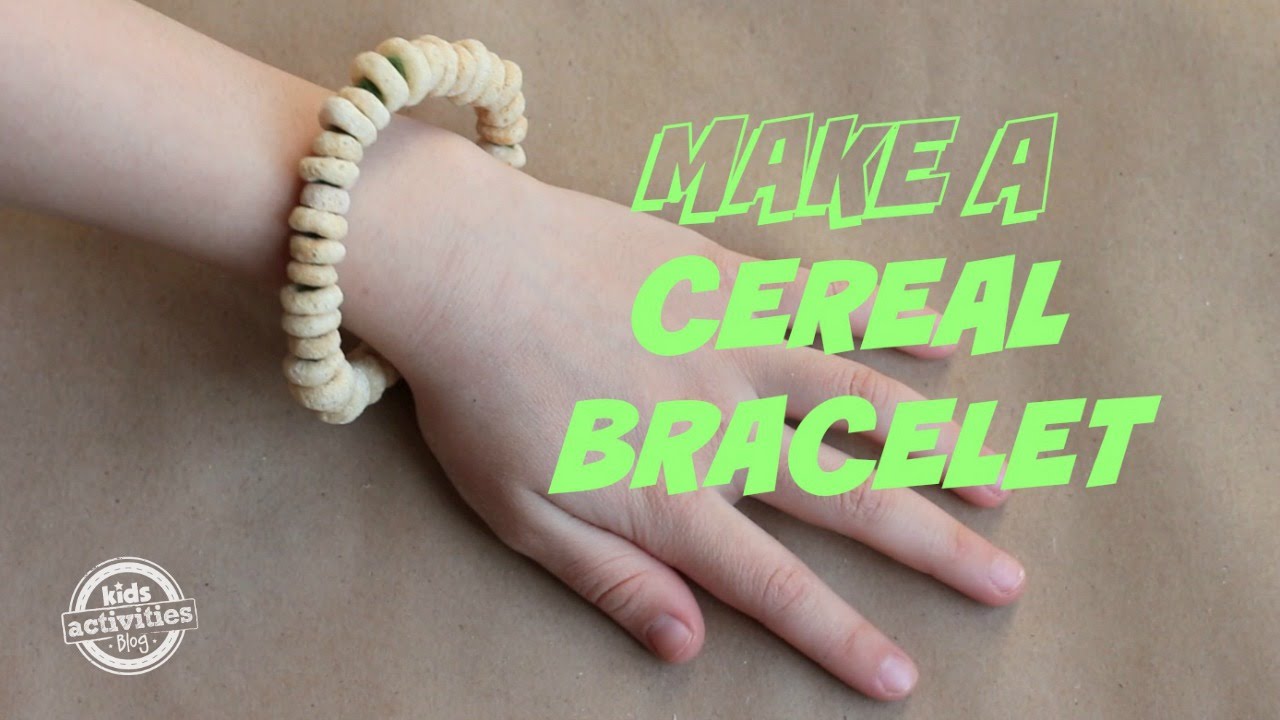 Make a Cereal Bracelet - YouTube