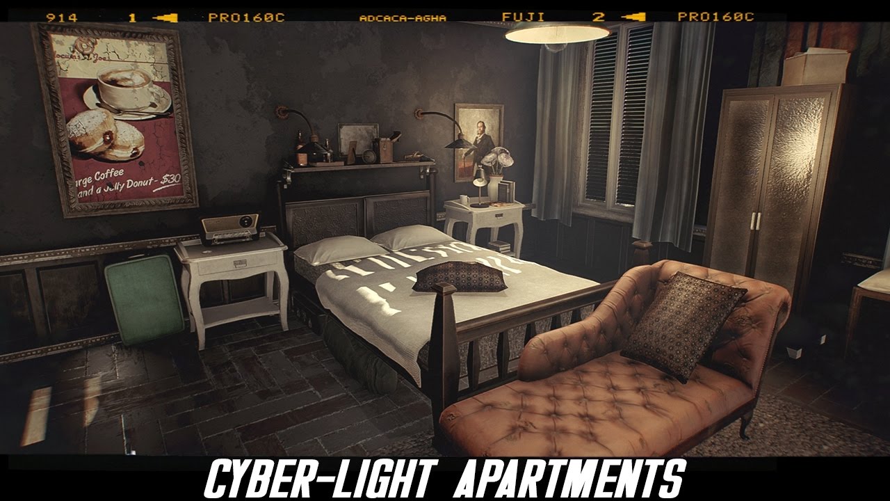 Fallout 4 Mods: Cyber-Light Apartments - YouTube