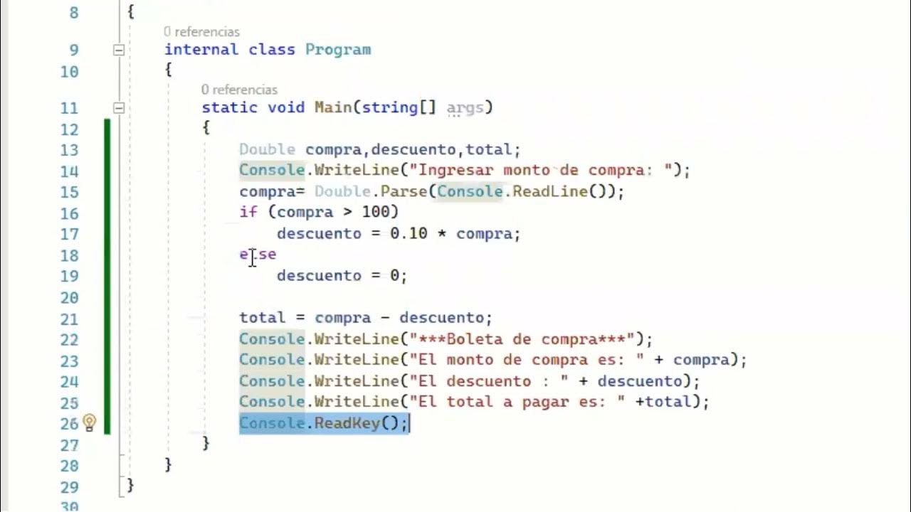 Solución de ejercicios con estructuras condicionales en C# - YouTube