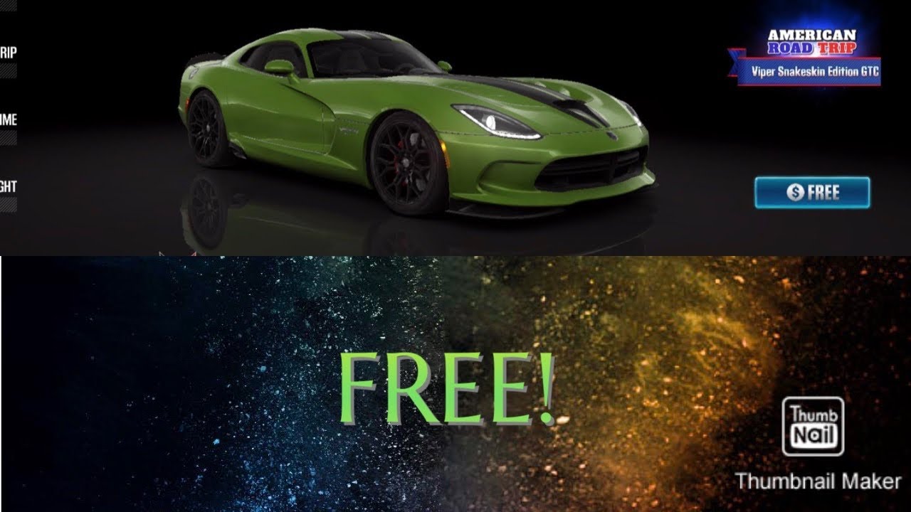Free Dodge Viper Snakeskin edition GTC! | CSR2 - YouTube