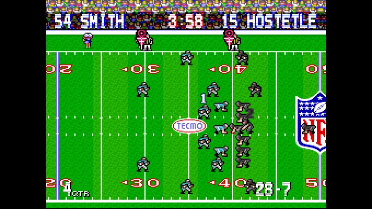 Tecmo Super Bowl SNES Enhanced Sprite Mod - YouTube