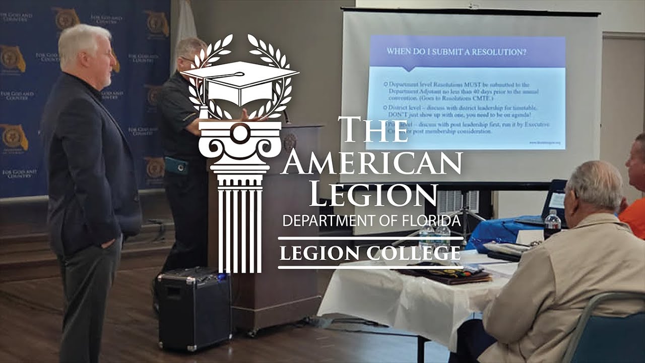 Florida American Legion College Program Report - YouTube