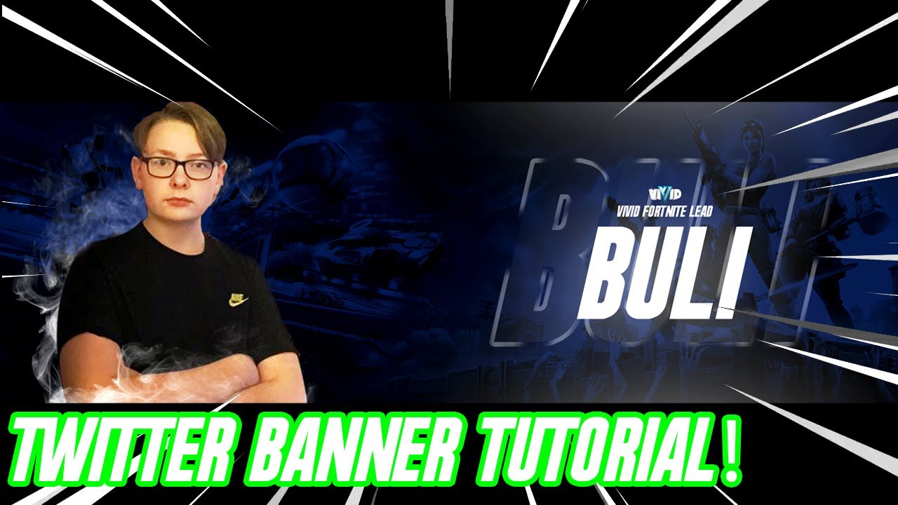 ESports Player twitter banner / Photoshop tutorial - YouTube