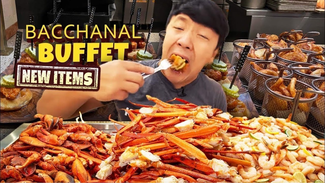 BIGGEST BUFFET in Las Vegas! Epic UNLIMITED Crab & Steak at Bacchanal ...