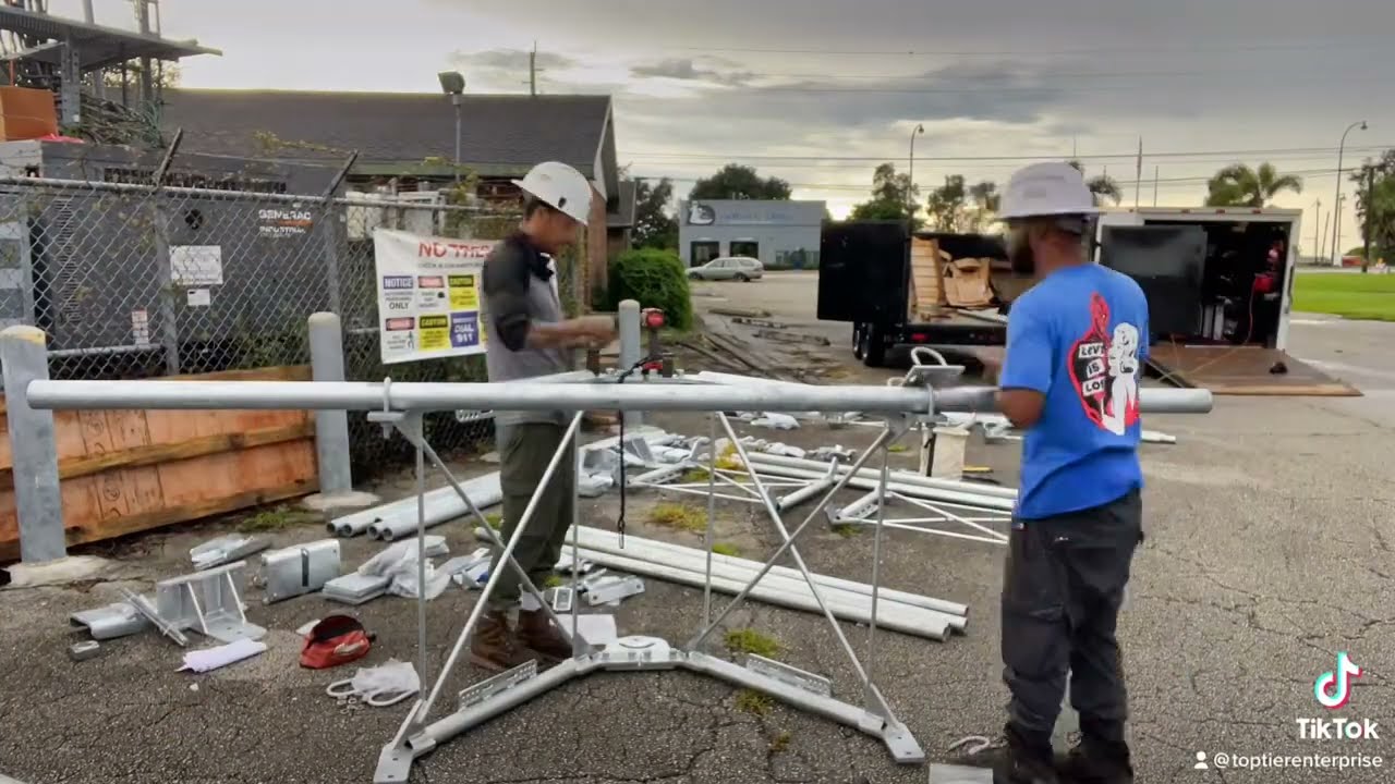 Steel mount prep for Tower Dogs - YouTube