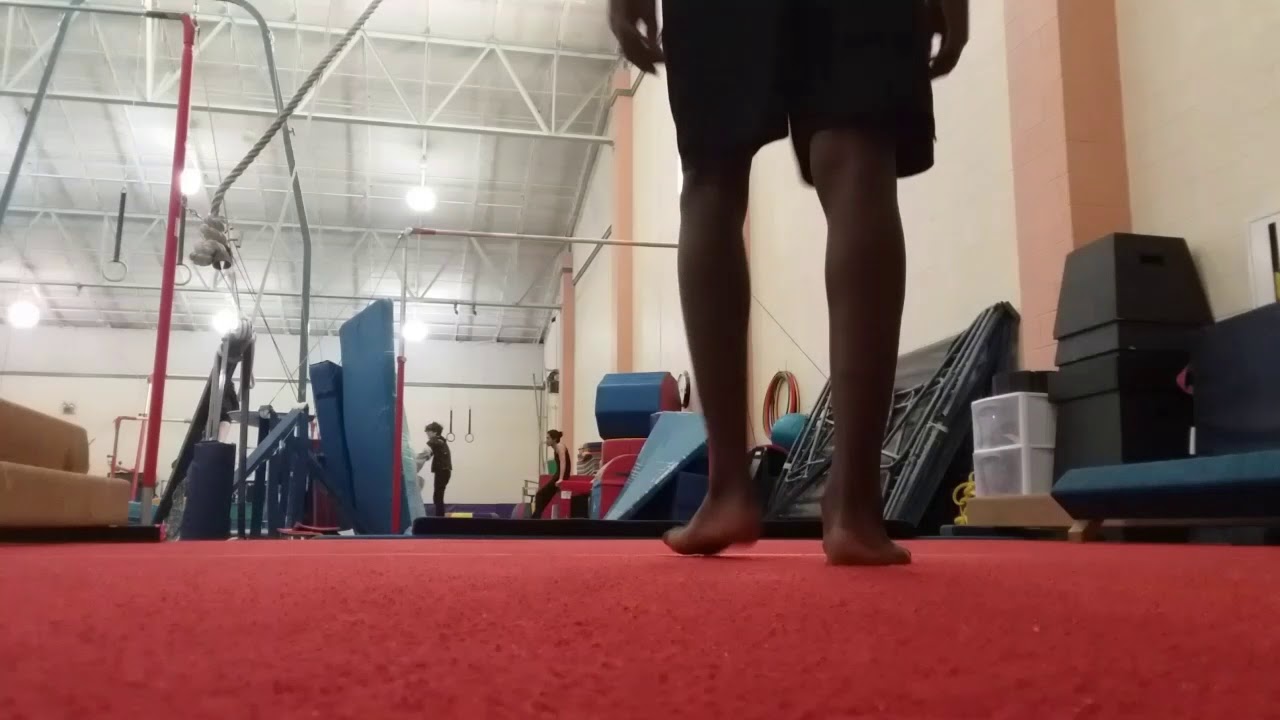Round-off Backhandspring Back Tuck Progression - YouTube