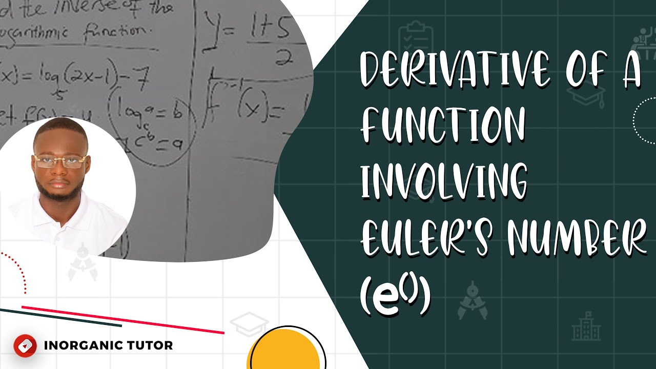 Derivative of a function involving the Euler’s number.(e) - YouTube