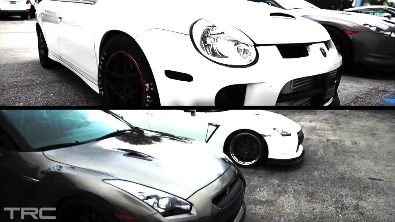 R35 GTR 580+hp VS Bolt-on 600 and SRT-4 Big Turbo 550+hp - YouTube