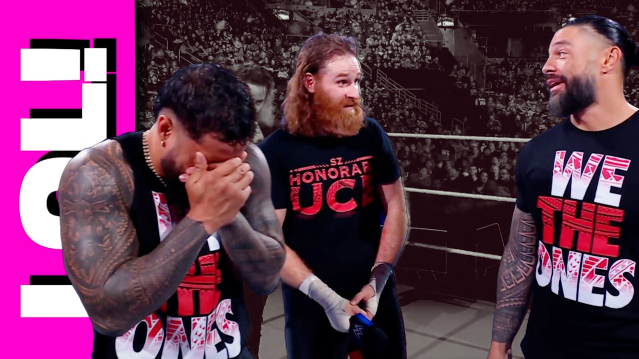 UCEY!!! Jey Uso Breaks As Sami Zayn, Roman Reigns And The Bloodline Get ...