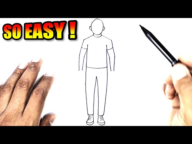 How To Draw A Human Body | Easy Boy Drawing - Videos For Kids