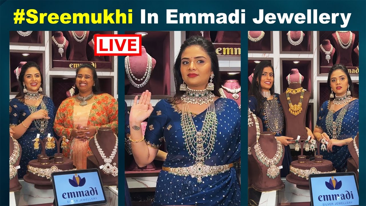 Sreemukhi In Emmadi Jewellery | Silver Jewellery Emmadi Silver ...