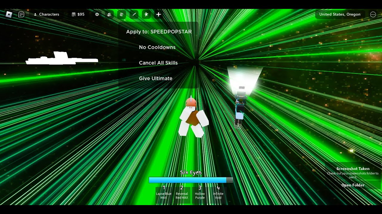 Gojo's Domain Expansion But Its Color Green! In Jujutsu Shenanigans ...