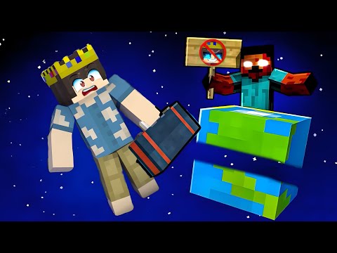 DÜNYADAN KOVULDUM | DÜNYAYI ORTADAN İKİYE BÖLDÜM | #minecraft