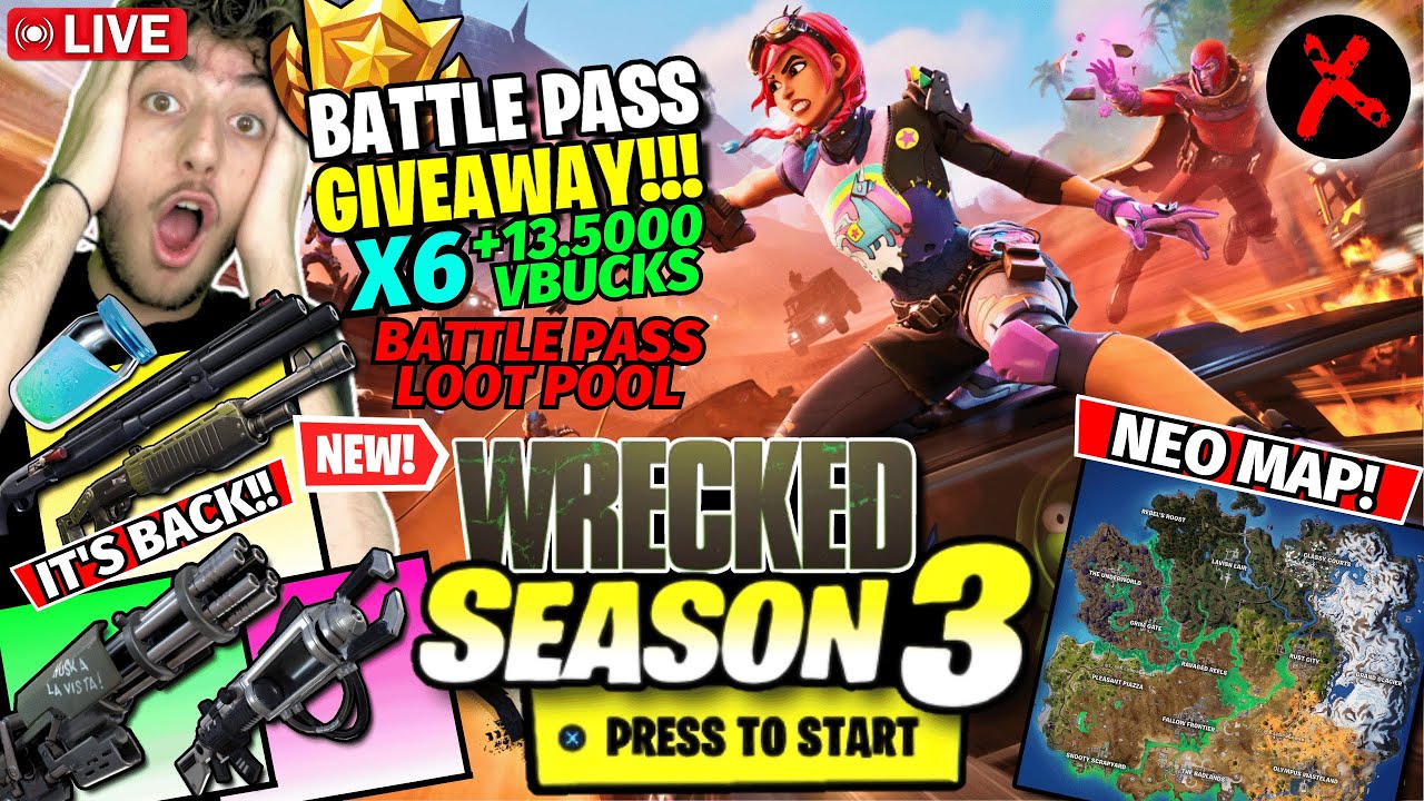 🔴Η ΣΕΖΟΝ 3 ΕΙΝΑΙ ΕΔΩ!!!😱ΝΕΟΣ ΧΑΡΤΗΣ, ΟΠΛΑ, BATTLE PASS & GAMEPLAY🔥X6 BP ...