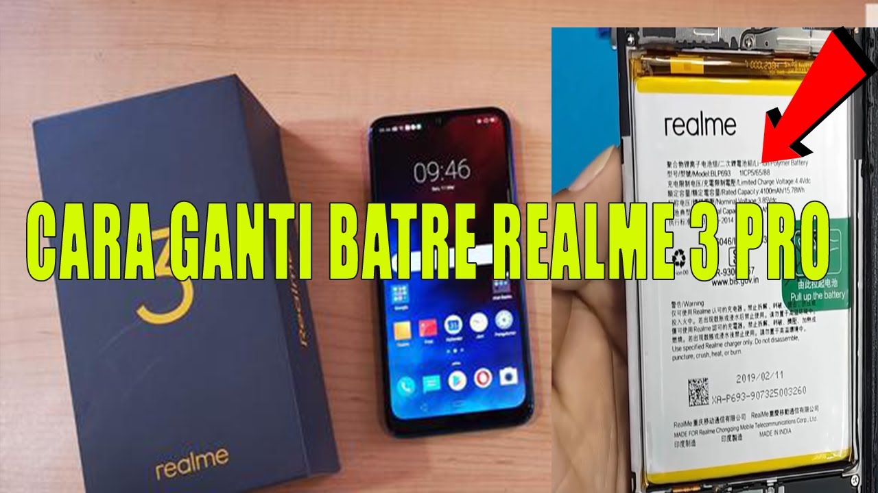 CARA GANTI BATERAI REALME 3 PRO - YouTube
