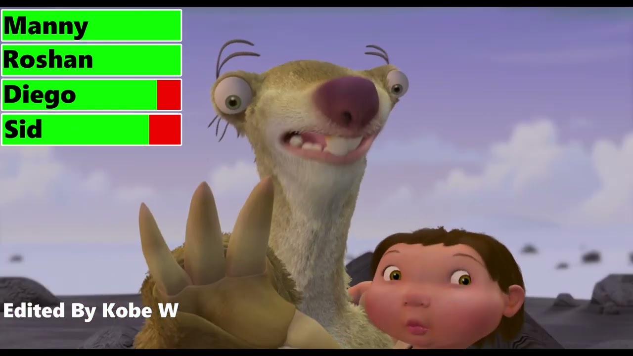 Ice Age (2002) Lava Bridge Scene with healthbars - YouTube