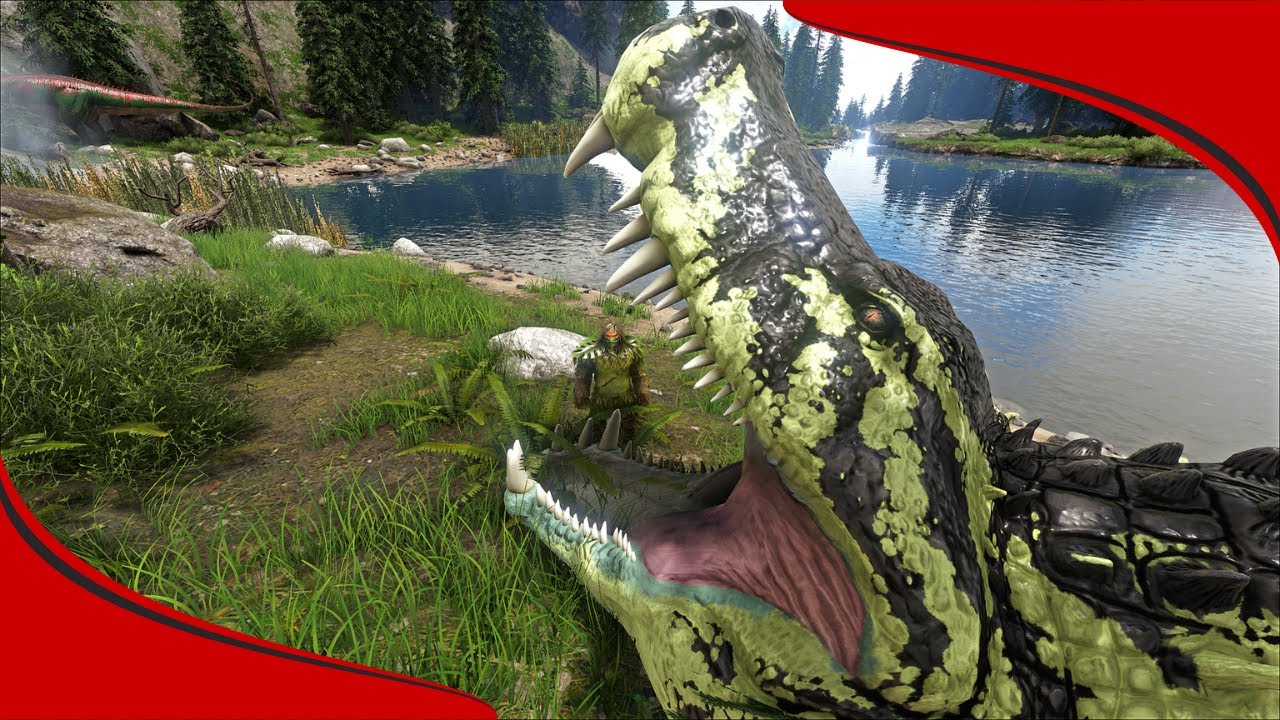 Taming the Terrifying Deinosuchus in Ark Survival Evolved - YouTube