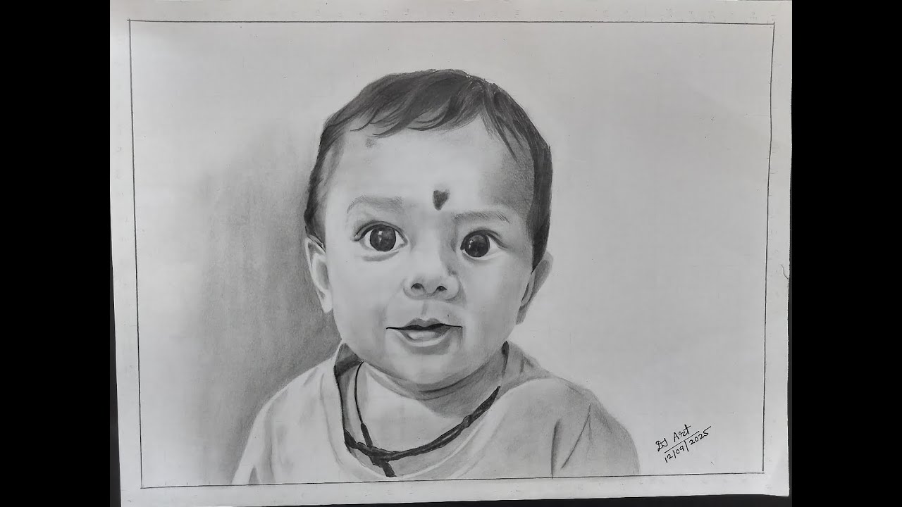 How to draw baby boy for Beginners/ EASY WAY TO DRAW A REALISTIC BABY ...