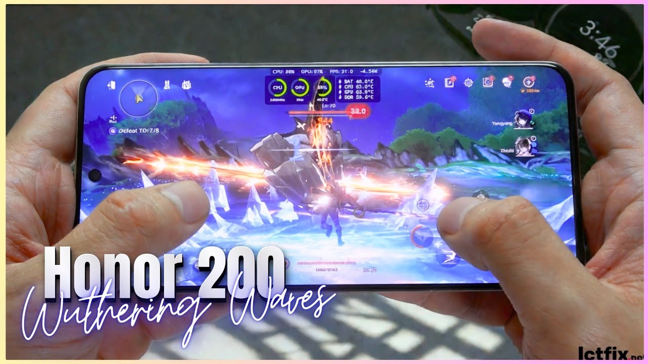 Honor 200 Wuthering Waves Gaming test | Snapdragon 7 Gen 3, 120Hz ...