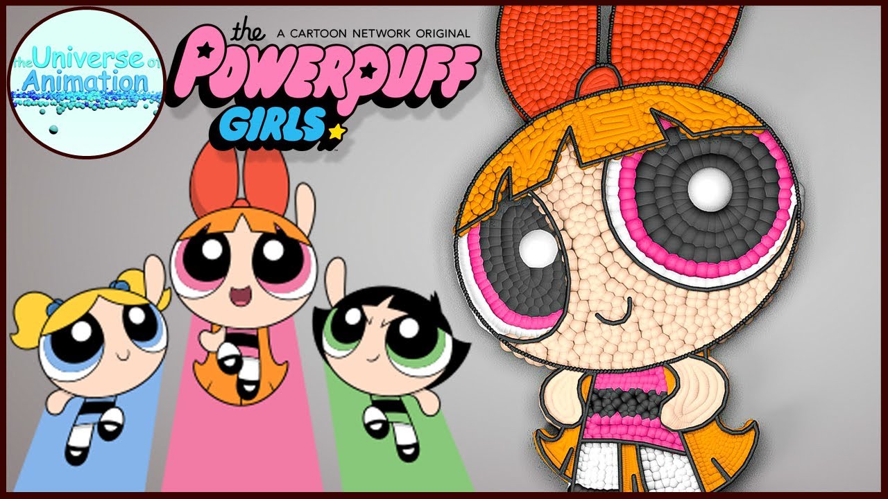 Powerpuff Girls Blossom the Red girl created with 3D Balls Animation ...