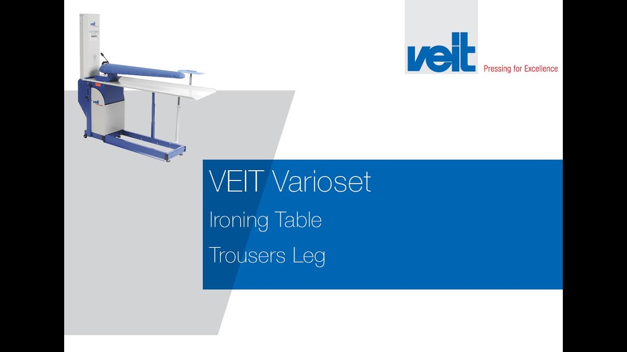 VEIT Varioset Ironing Table for Trousers Leg - YouTube