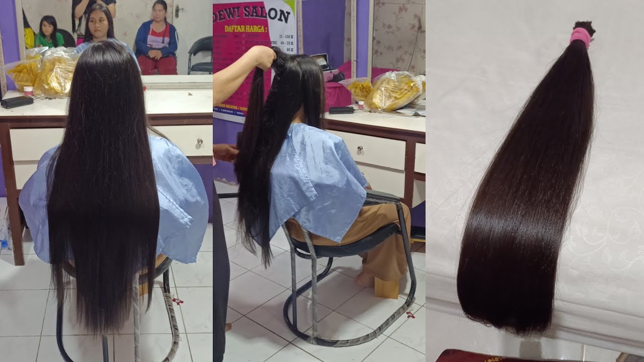 TASYA POTONG RAMBUT PANJANG JADI PENDEK | POTONG RAMBUT ANAK SEKOLAH ...