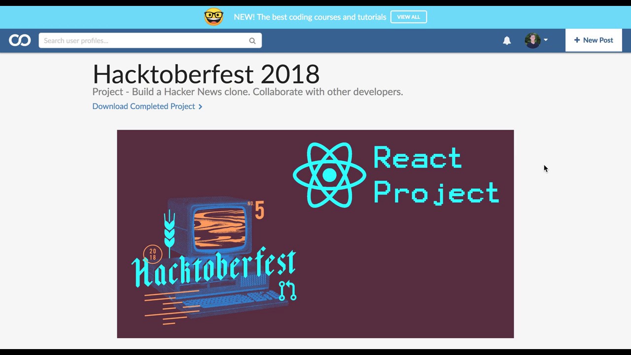 Hacktoberfest 2018 | Learn React Web Developerment - YouTube