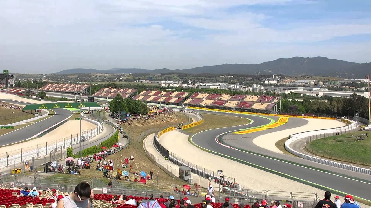 View from stand L at Barcelona F1 Grand Prix 2014 - YouTube
