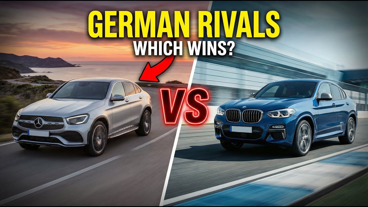 Mercedes-Benz GLC Coupe vs BMW X4 - YouTube