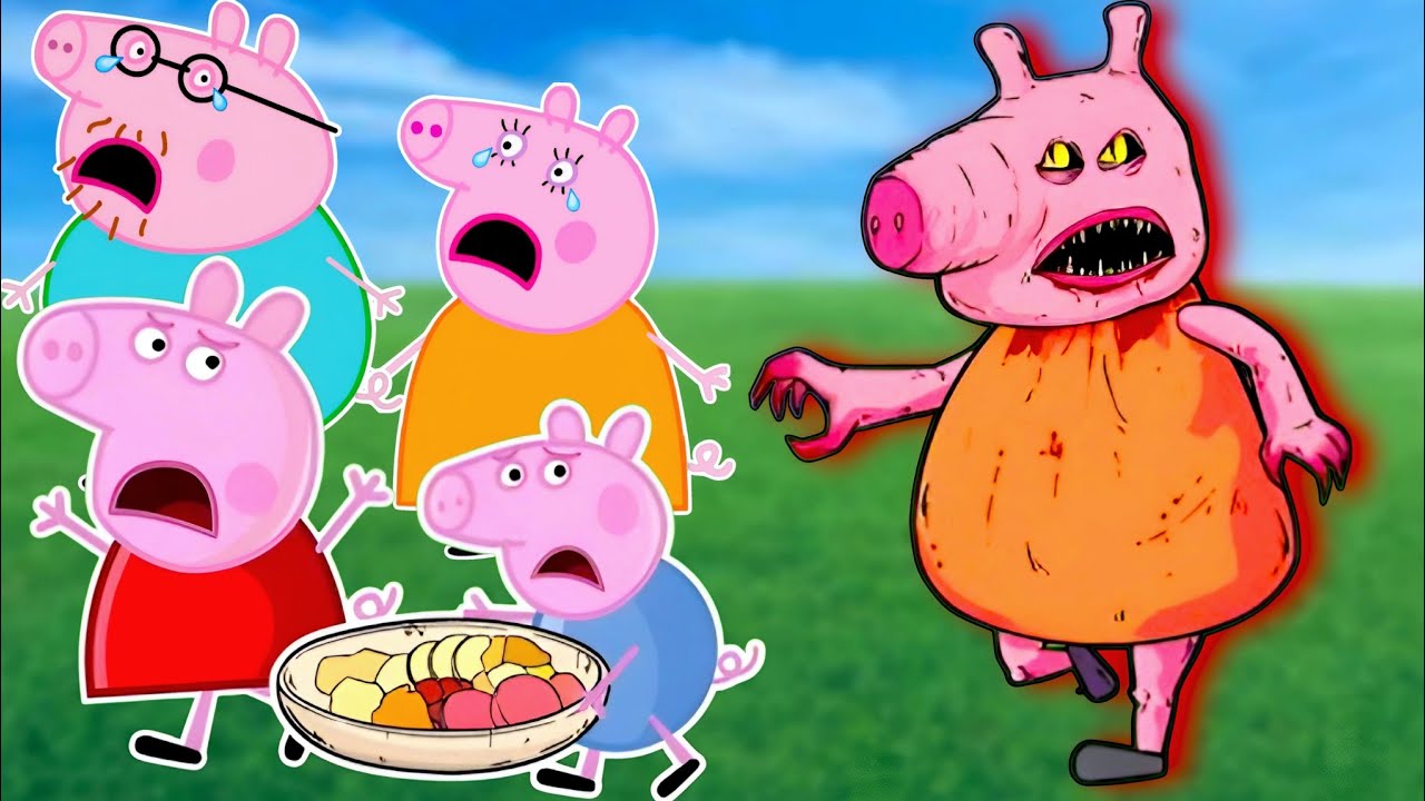 Peppa & George ESCAPE EVIL HUNGRY PIG in Roblox! Episode.65 - YouTube