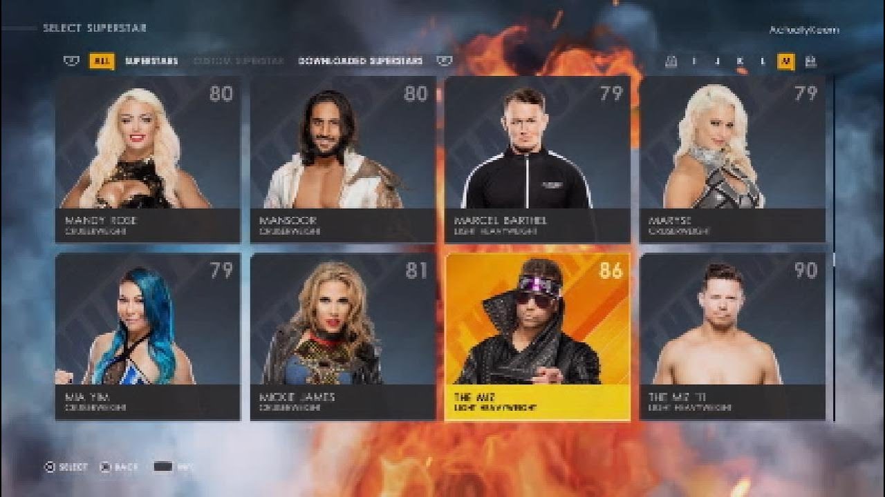 WWE 2K22 The Miz Signatures & Finishers Moveset - YouTube