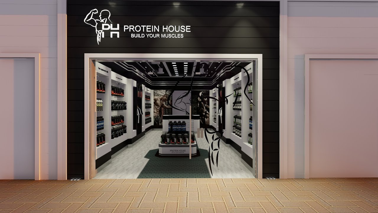protein house 3d showroom - YouTube