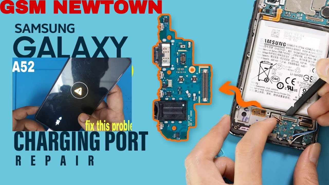 Samsung A52 charging issue!!chargin pin!!Software - YouTube