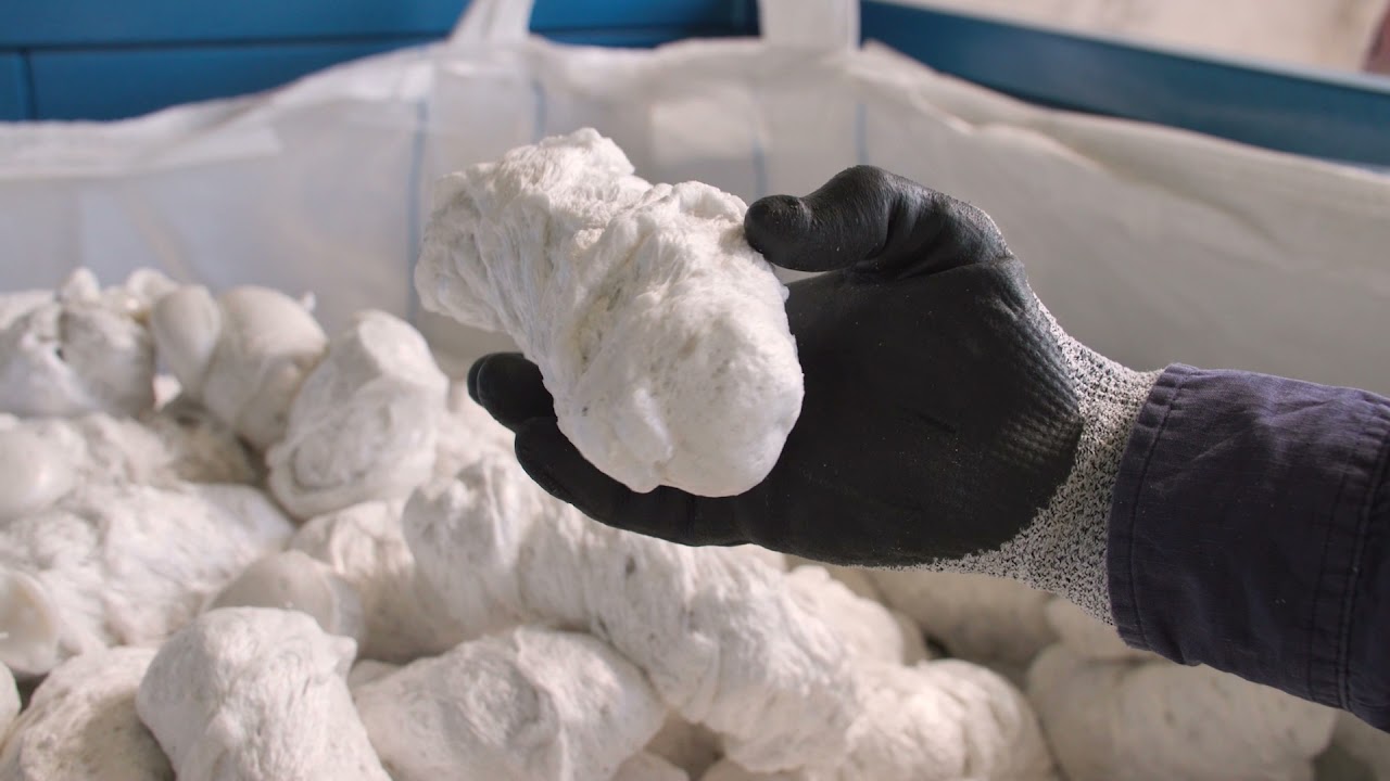 Expanded Polystyrene Recycling - YouTube